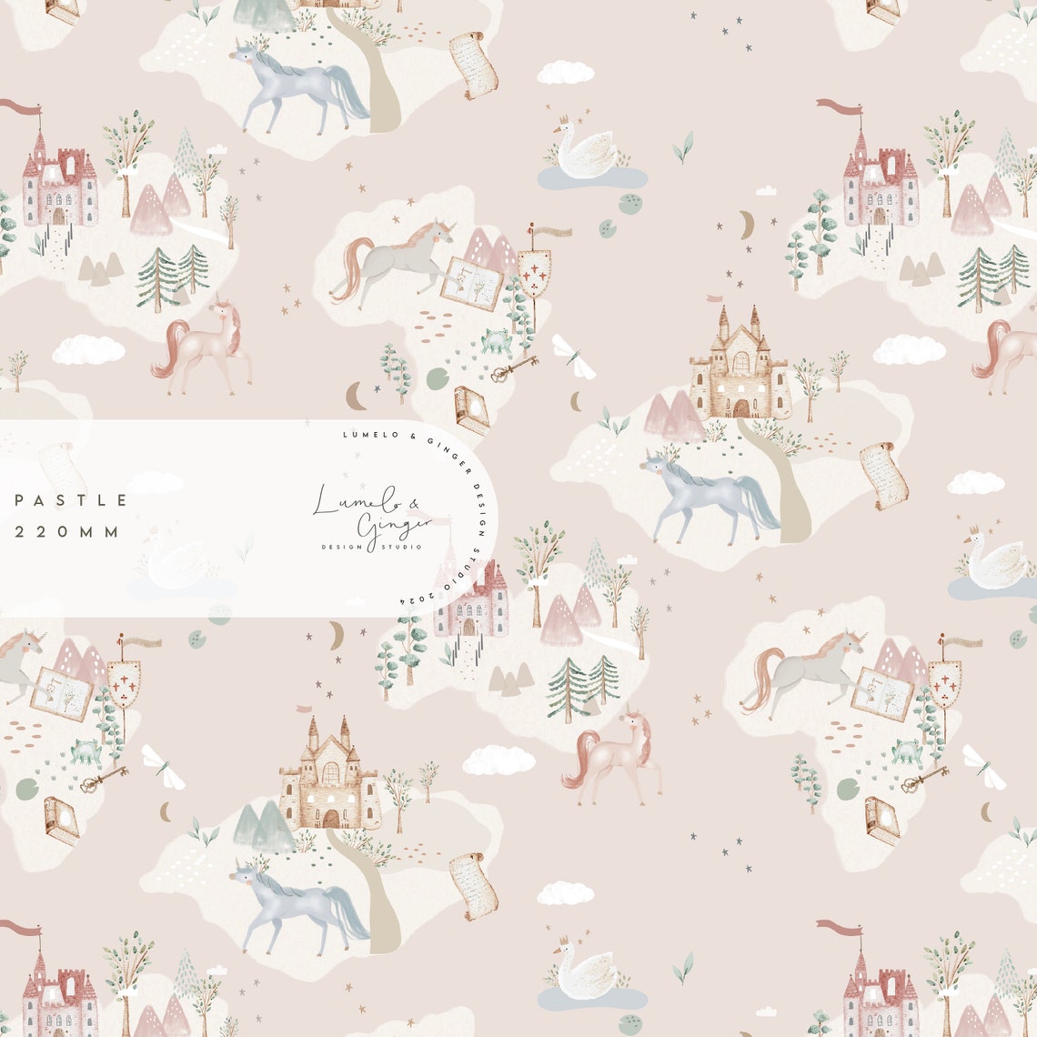 Norri, Unicorn, Castle, Swan, Sorbet Colourway, Children's Fashion ...