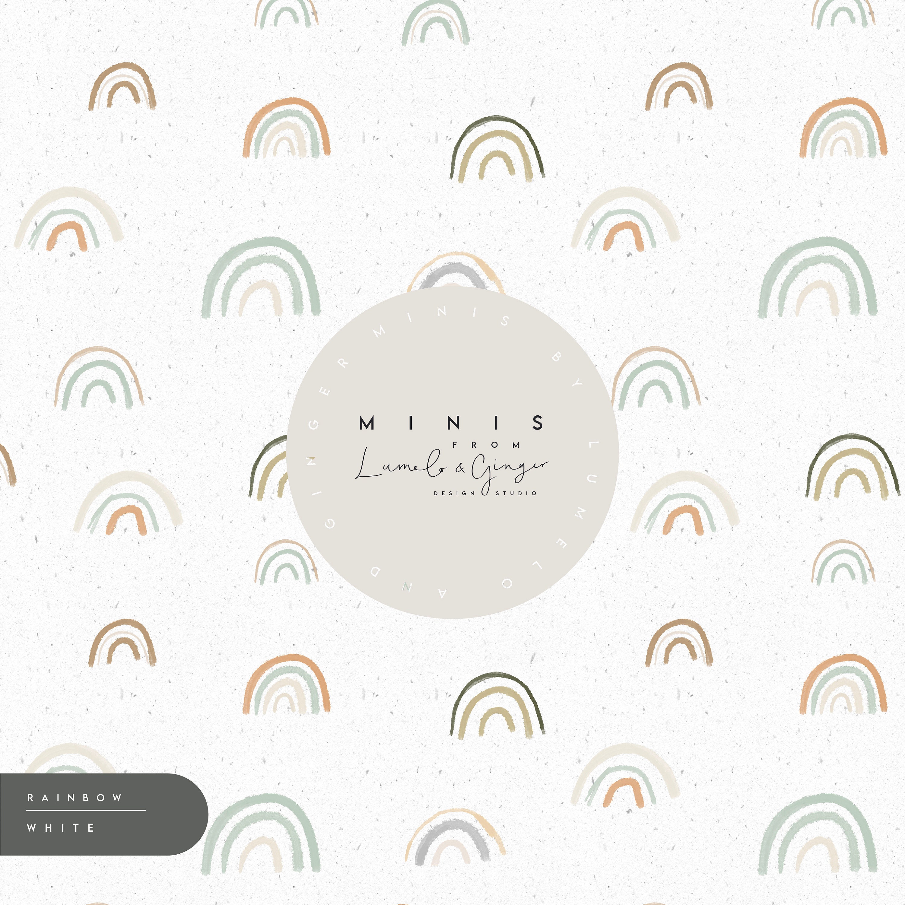 MINI Rainbow Cute Boho Simple Seamless Fabric Design - Etsy