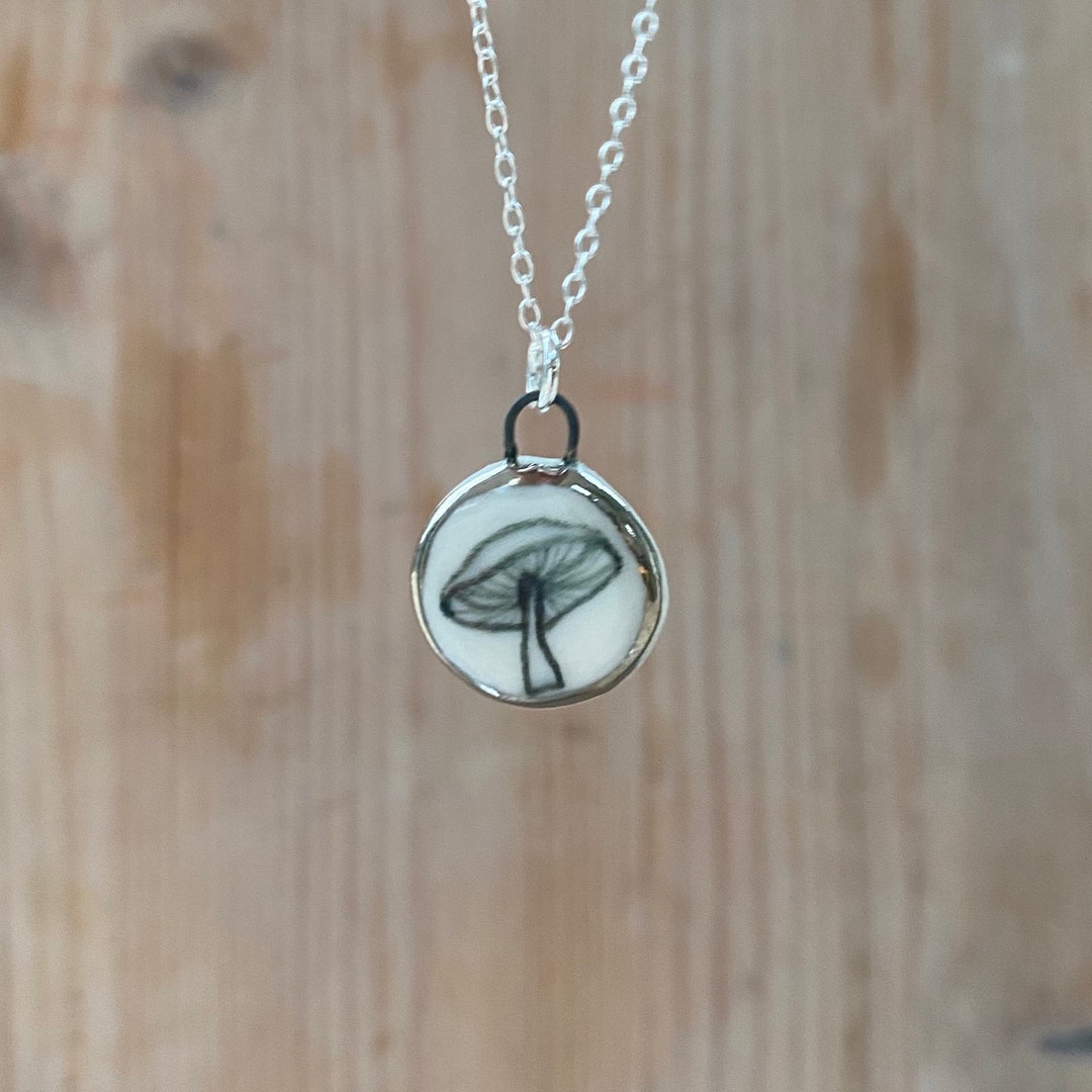 Shroom Ceramic Pendant - Etsy