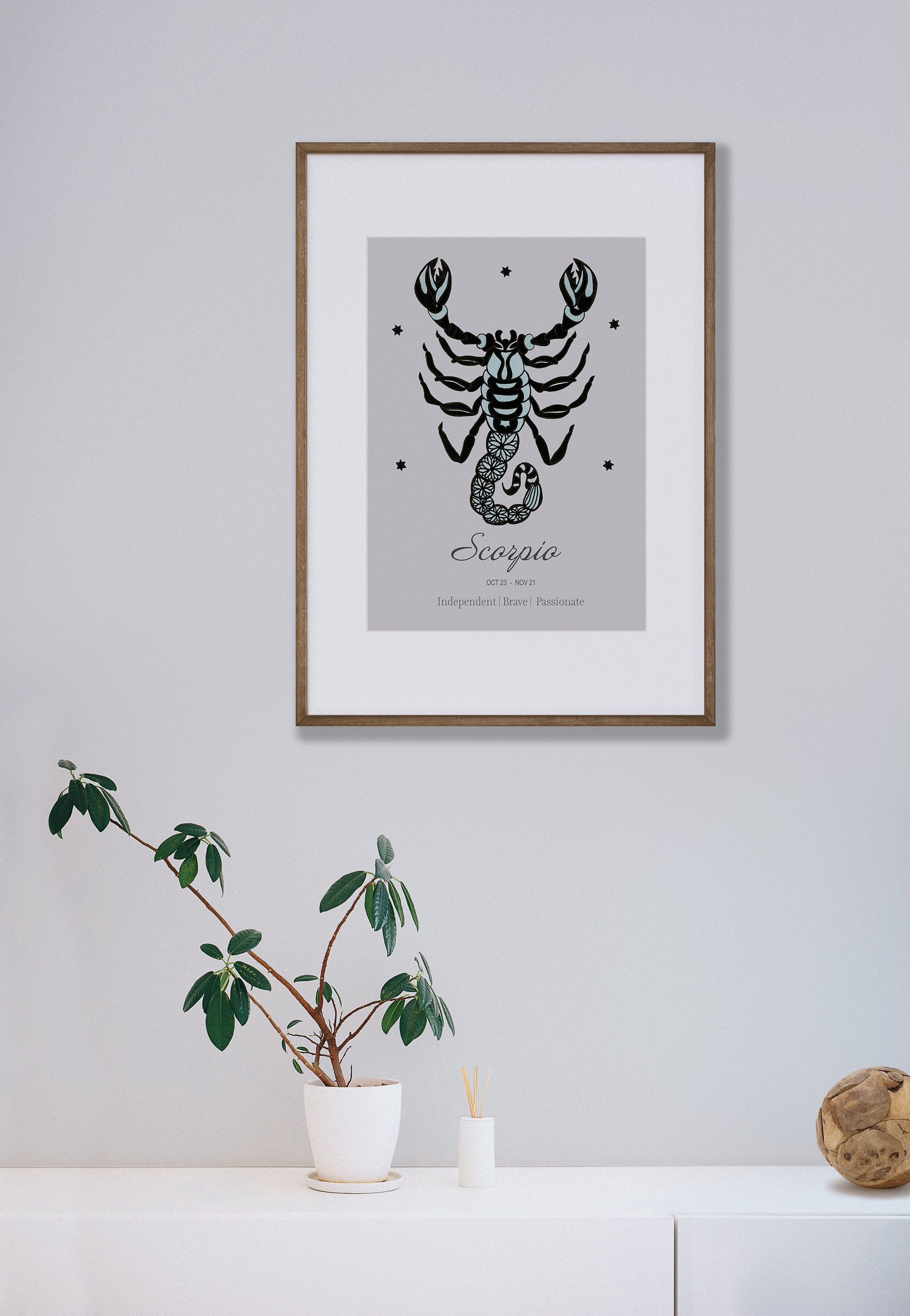 Scorpio Art Print Zodiac Sign Print Astrology Art - Etsy