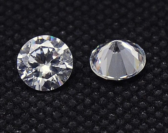 Faceted Clear White CZ Cubic Zirconia Round Beads 14 Strand 3mm 4mm - Etsy