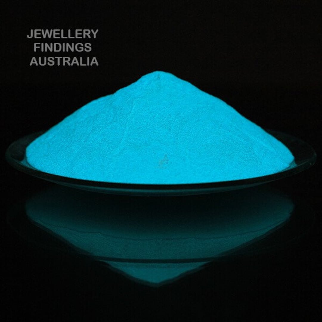 Sky Blue Pigment / Glow Powder for Ring Inlays, Resins, Ceramics and ...