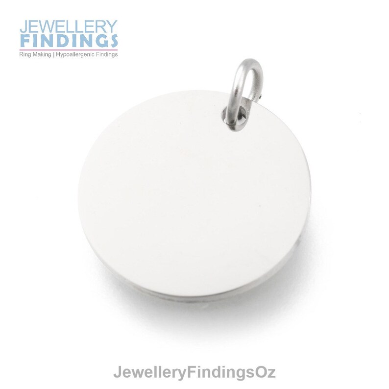 6 X 16mm Diameter Round Stainless Steel Stamping Blank / Tag - Etsy