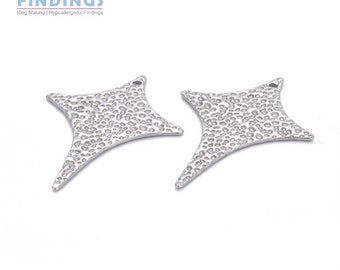 Stainless Steel Star Connector Star Earrings Charms and - Etsy