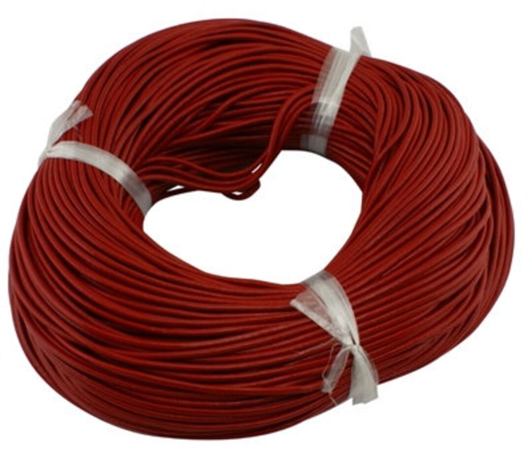 3m X 2mm Red Leather Cord for Jewellery Necklaces - Etsy Australia