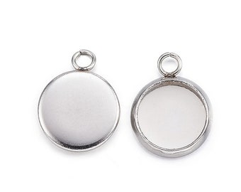 Titanium Steel Cabochon Bezel Cups - Etsy