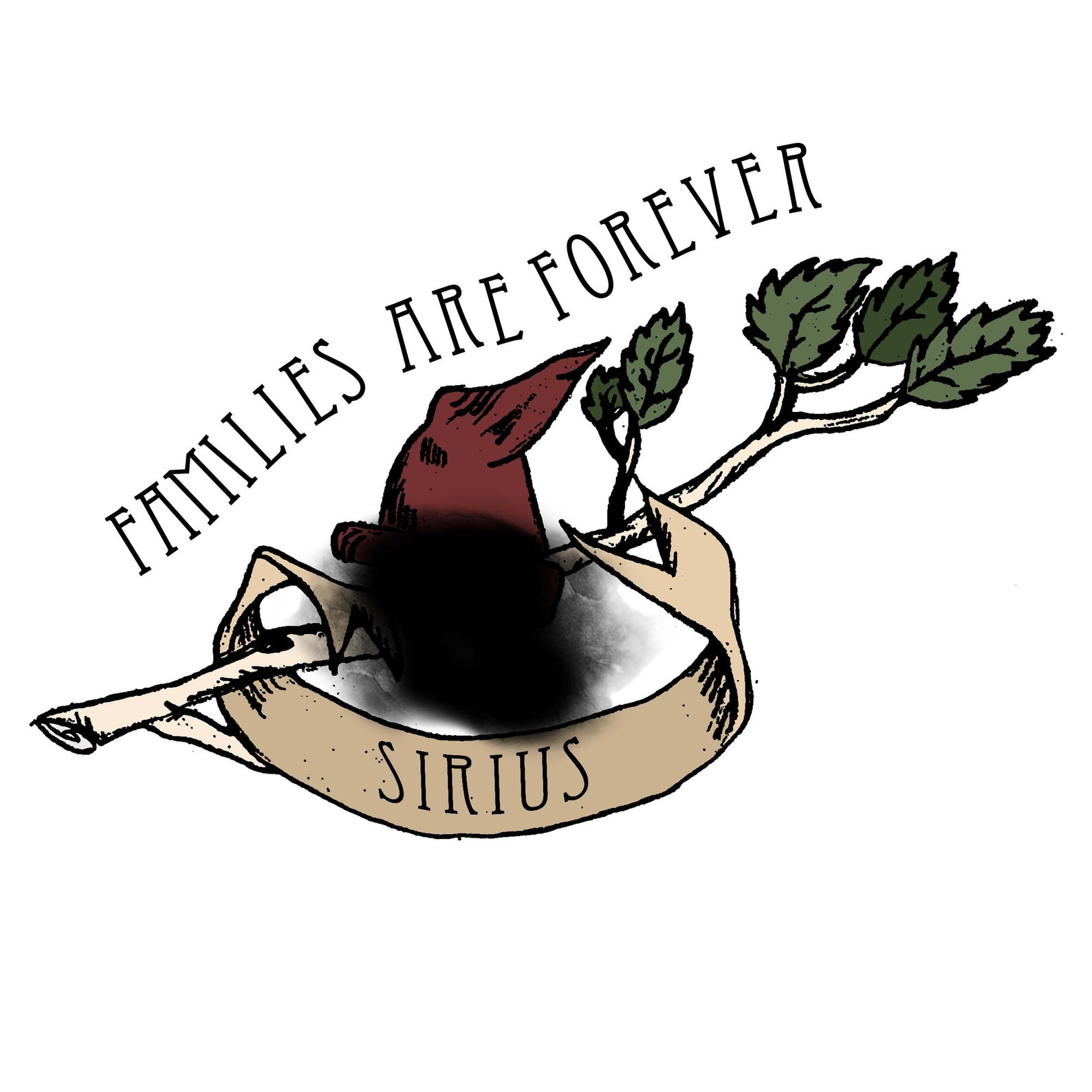 Black Family Tree Sticker / Wizard Sticker / Vinyl Sticker / Water ...