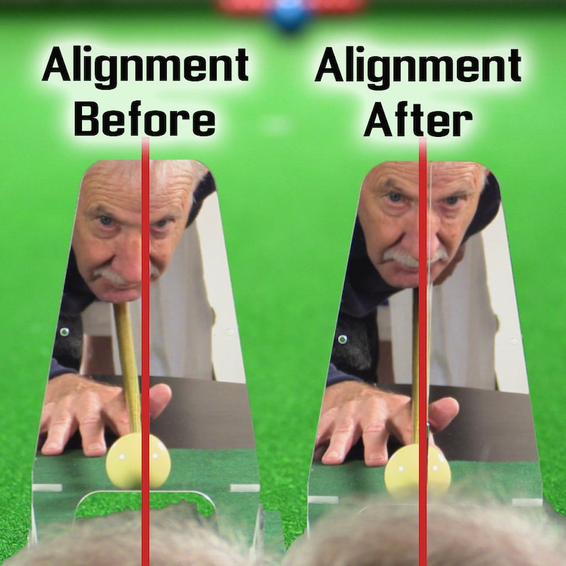 Snooker,pool & Billiards Training Aid for a True and Straighter Cue ...