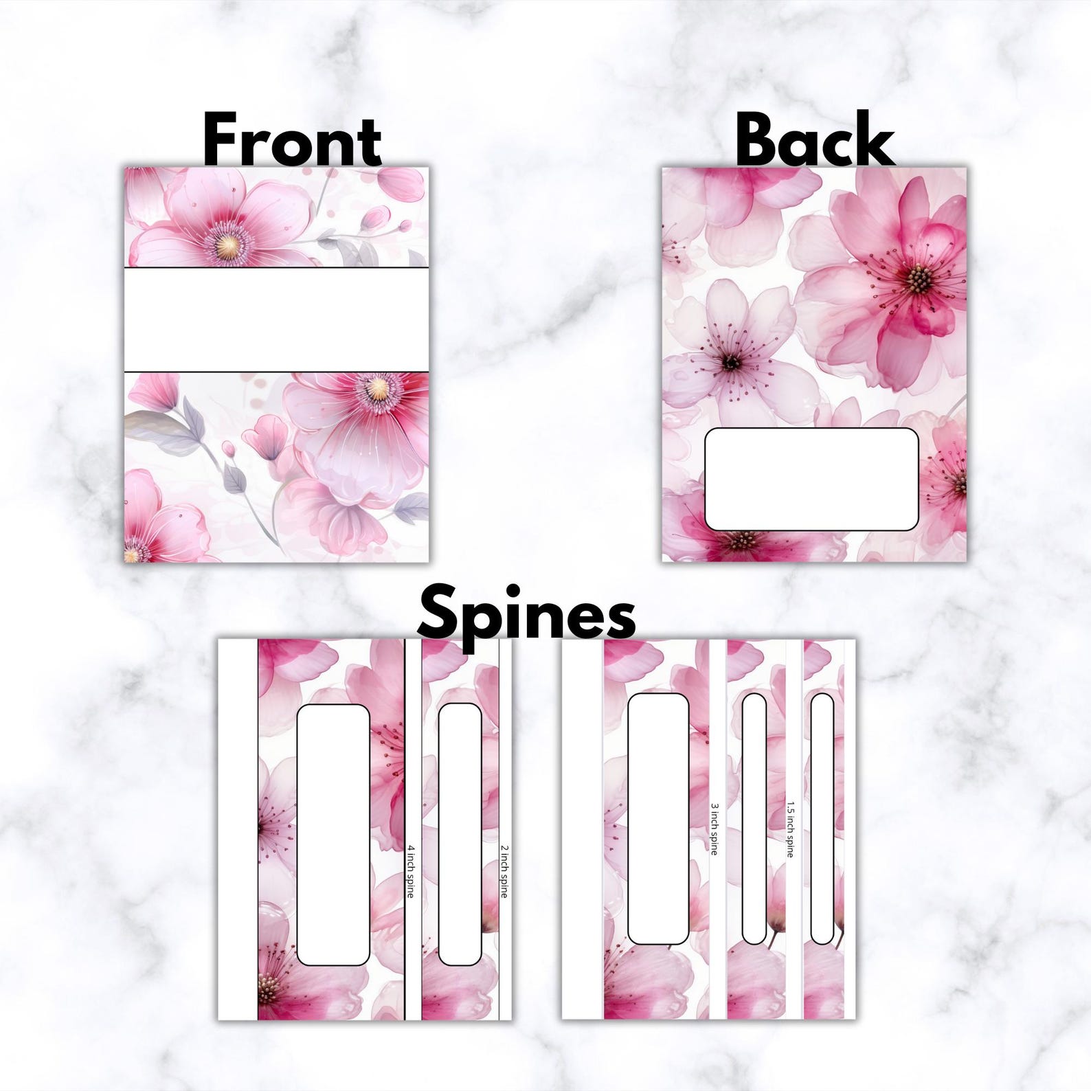 Watercolor Floral Budget Binder Covers Printable, 12 Monthly Editable ...