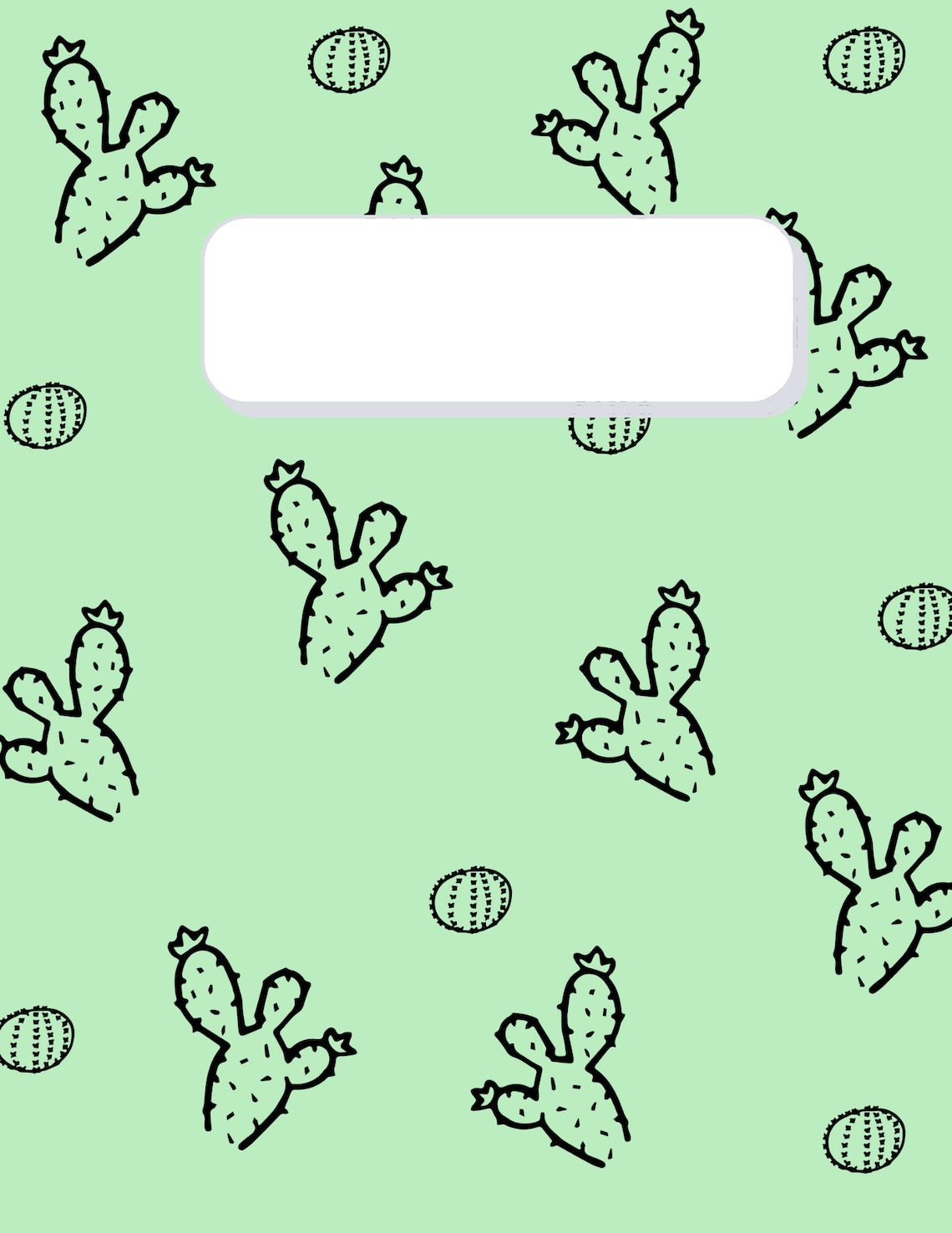 Editable Cactus Theme Binder Covers Divider Inserts Matching - Etsy
