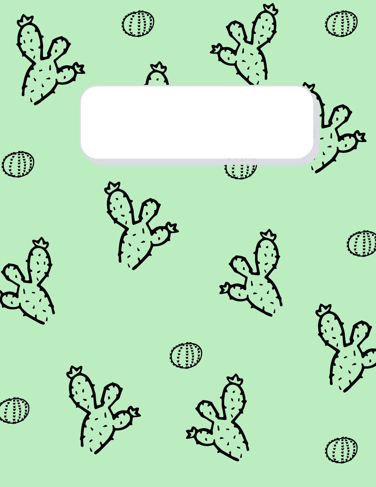 Editable Cactus Theme Binder Covers Divider Inserts Matching - Etsy