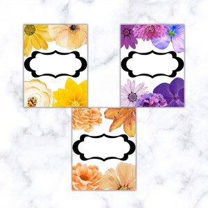 6 Editable Binder Covers and Matching Spines, Canva Template, DIY ...