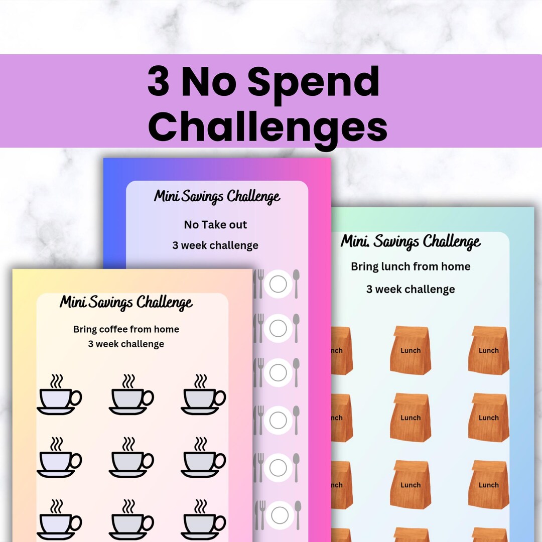 Savings Tracker Printable Bundle, Budget Planner Insert, Saving ...