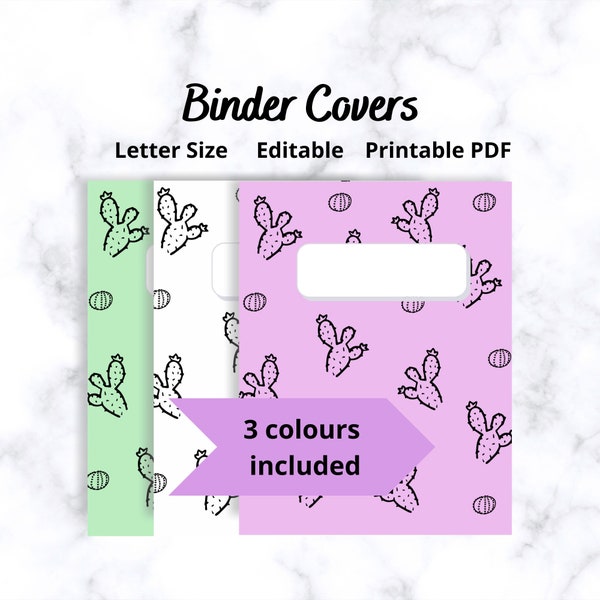 Cactus Planner Cover - Etsy