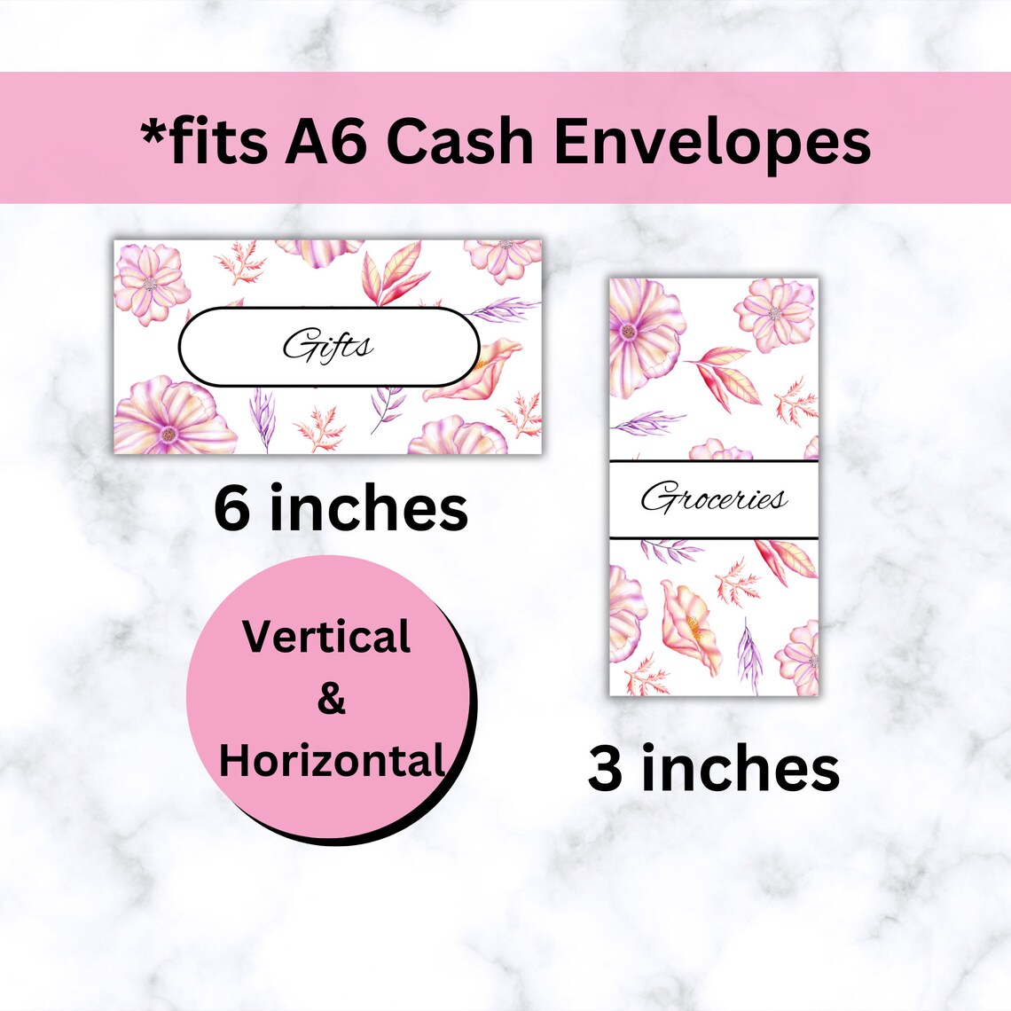 42 Budget Binder Category Inserts for Cash Envelope Stuffing, DIY ...