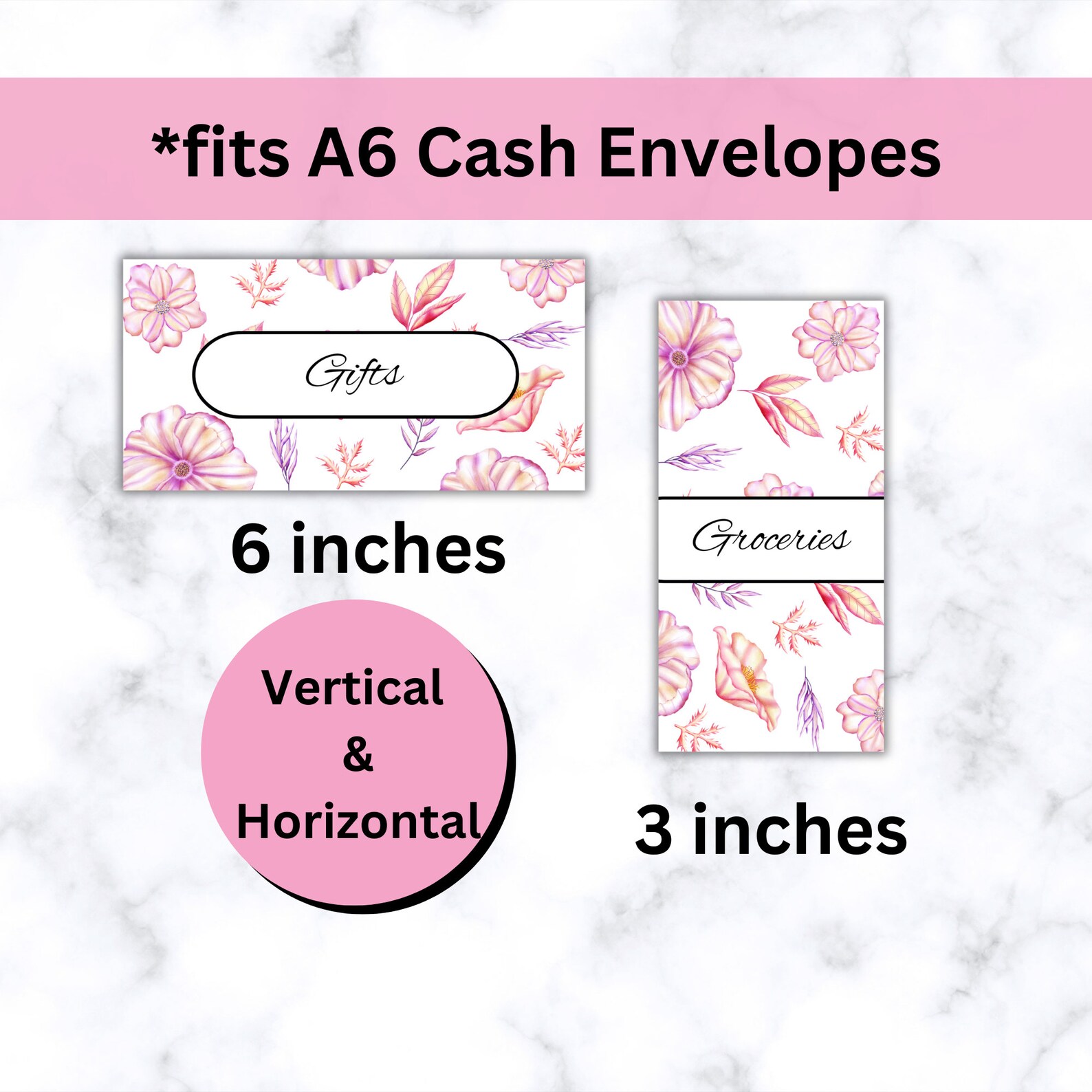 42 Budget Binder Category Inserts for Cash Envelope Stuffing, DIY ...