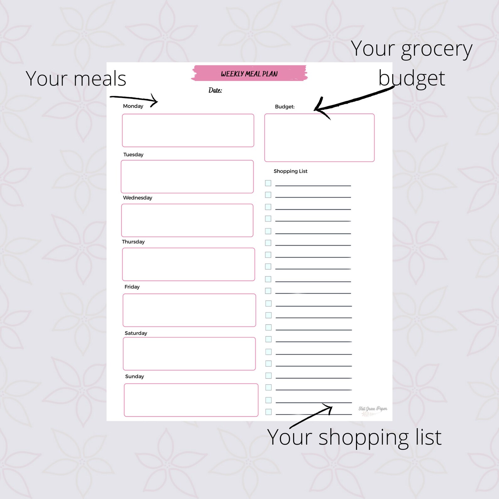 Meal planning worksheet pdf - dotcomfas