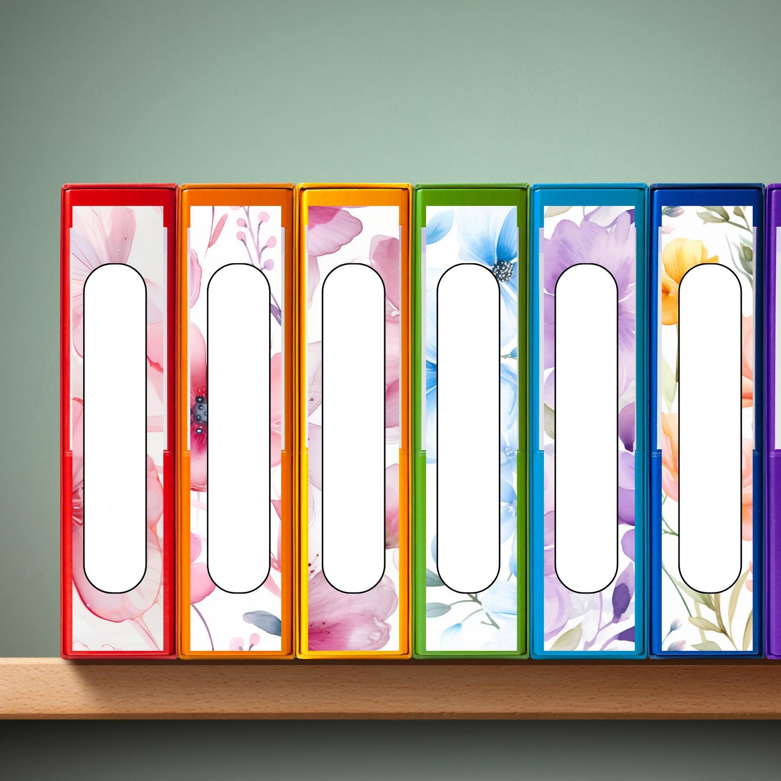 12 Editable Binder Covers and Spines, Printable Monthly Planner Cover ...