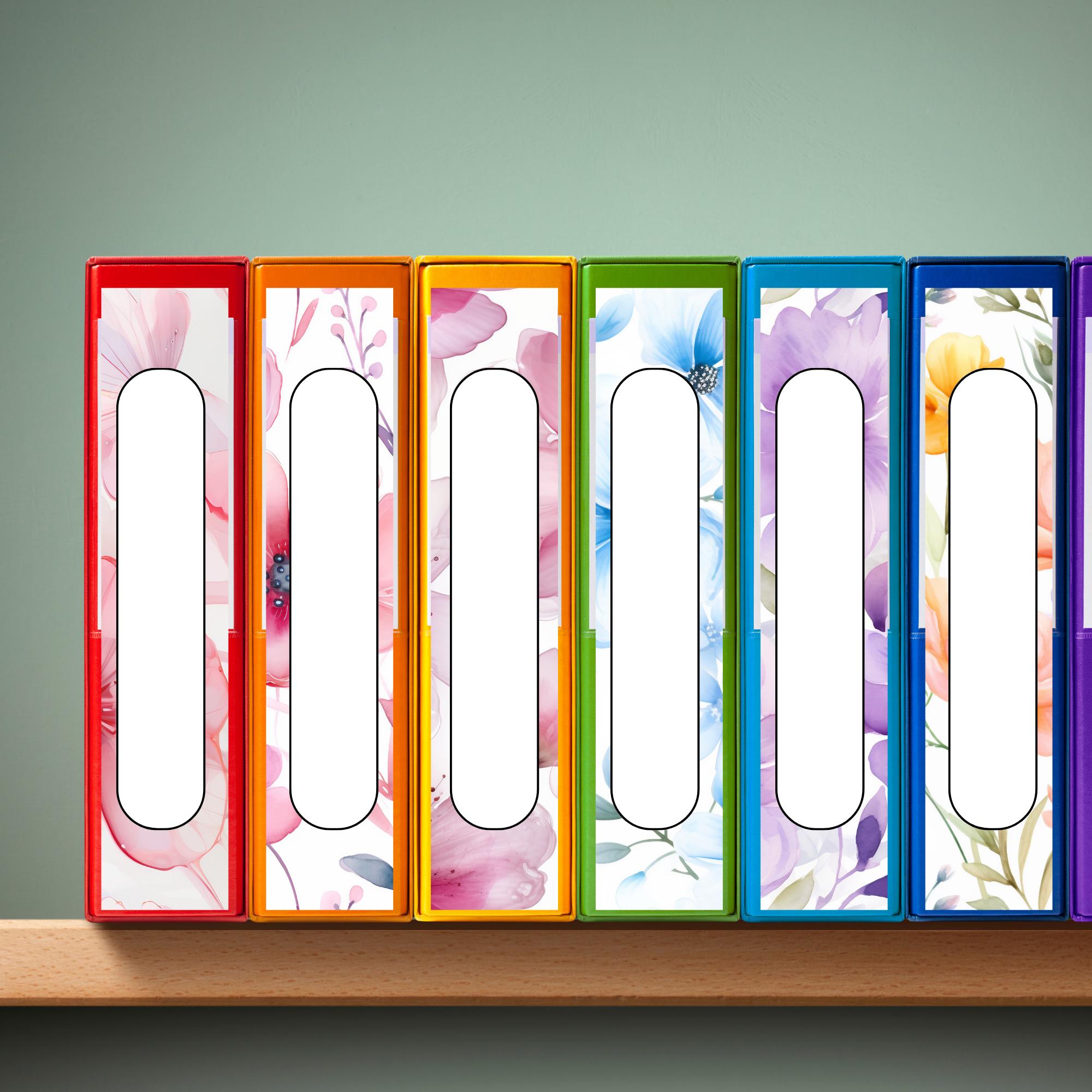 12 Editable Binder Covers and Spines, Printable Monthly Planner Cover ...