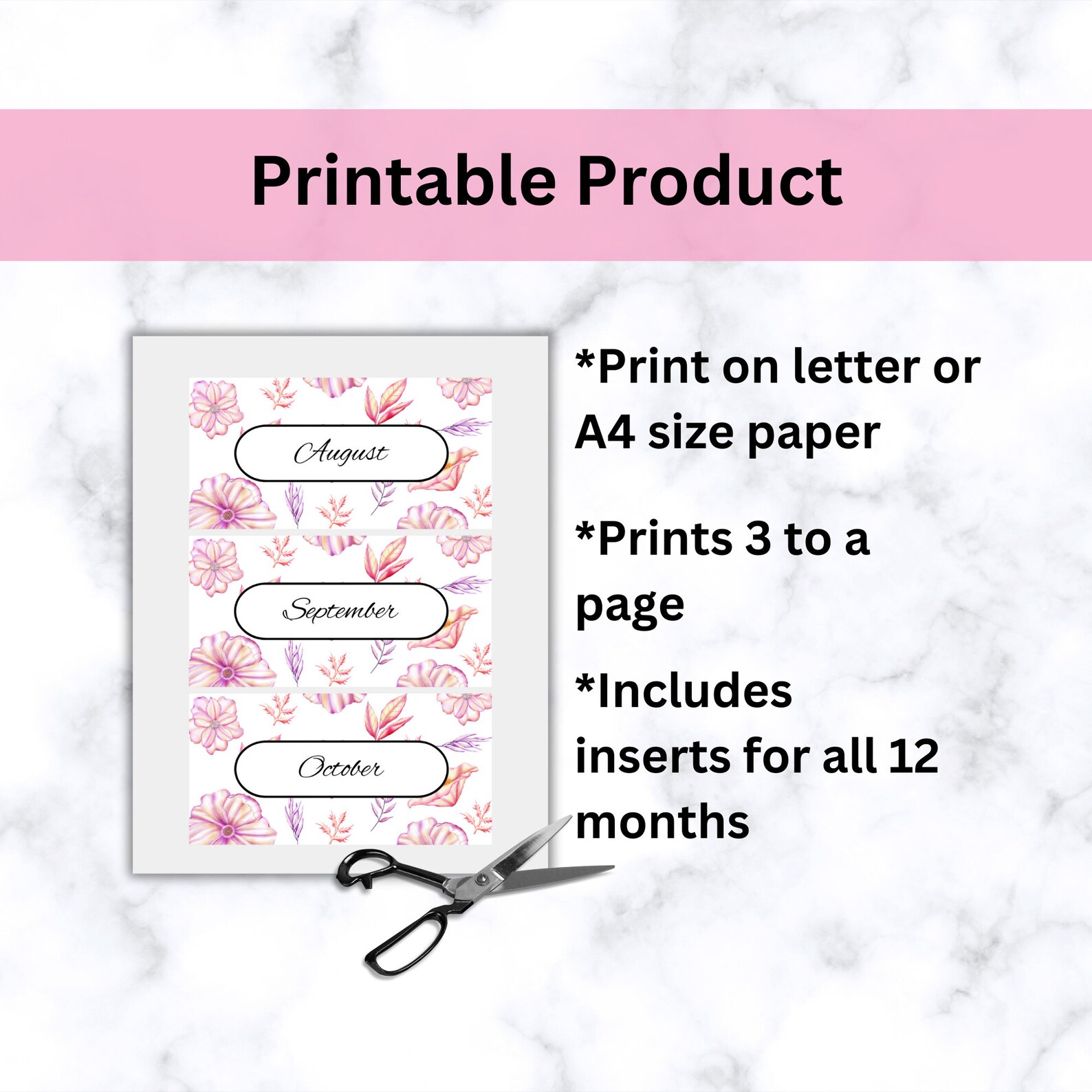 42 Budget Binder Category Inserts for Cash Envelope Stuffing, DIY ...