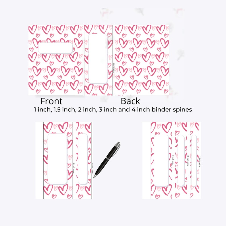 Editable Binder Cover Printable PDF With Matching Spine Template, Canva ...