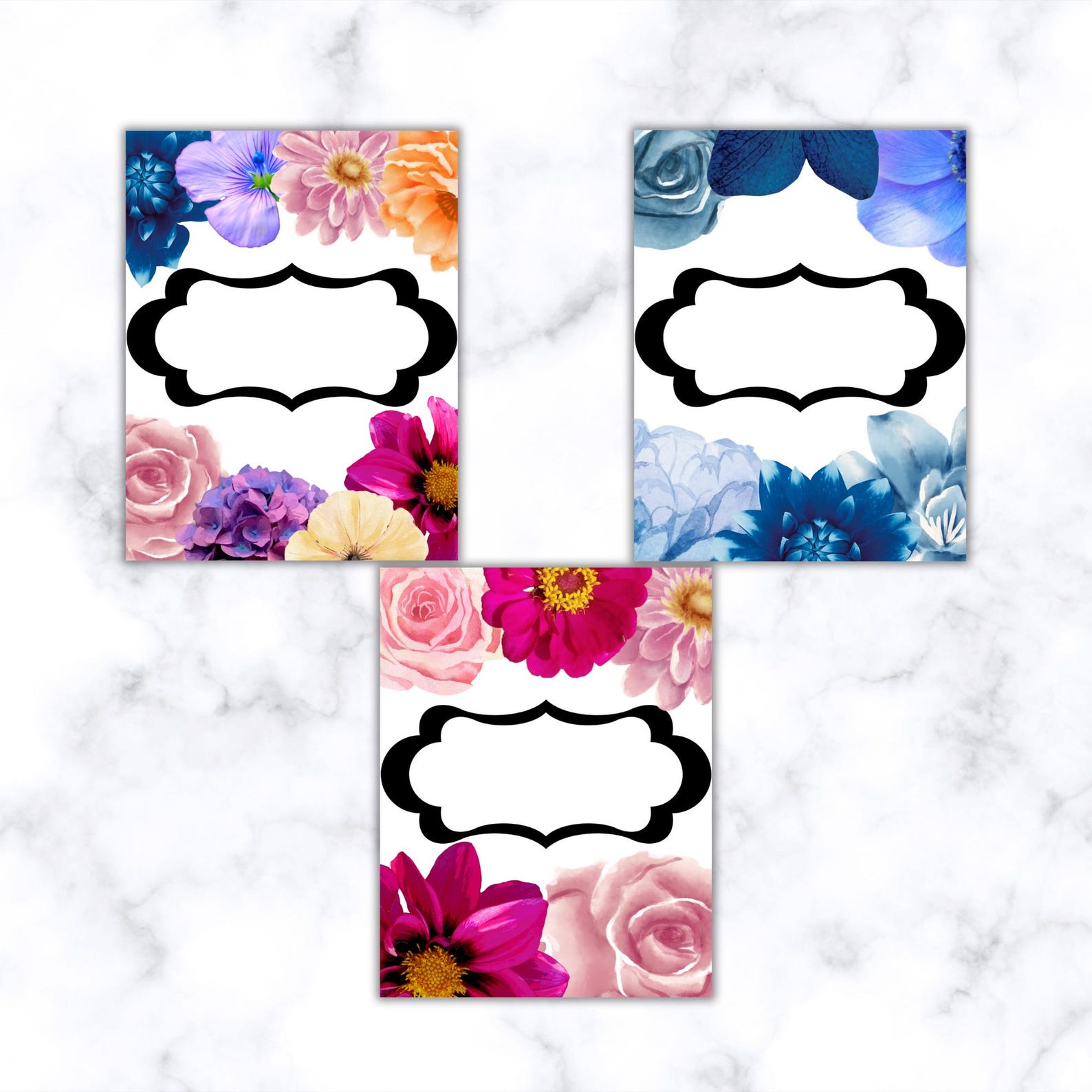 6 Editable Binder Covers and Matching Spines, Canva Template, DIY ...