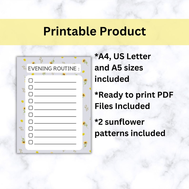 Morning Routine Checklist, Evening Routine Planner, Nighttime to Do ...