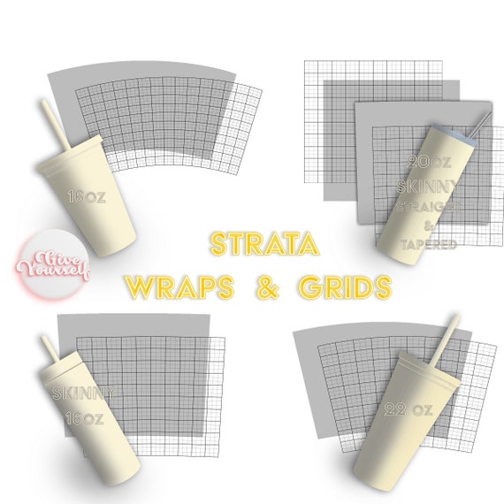 Strata Cup & Tumbler Wrap Template. Exact Size. 16 Oz 20 Oz - Etsy