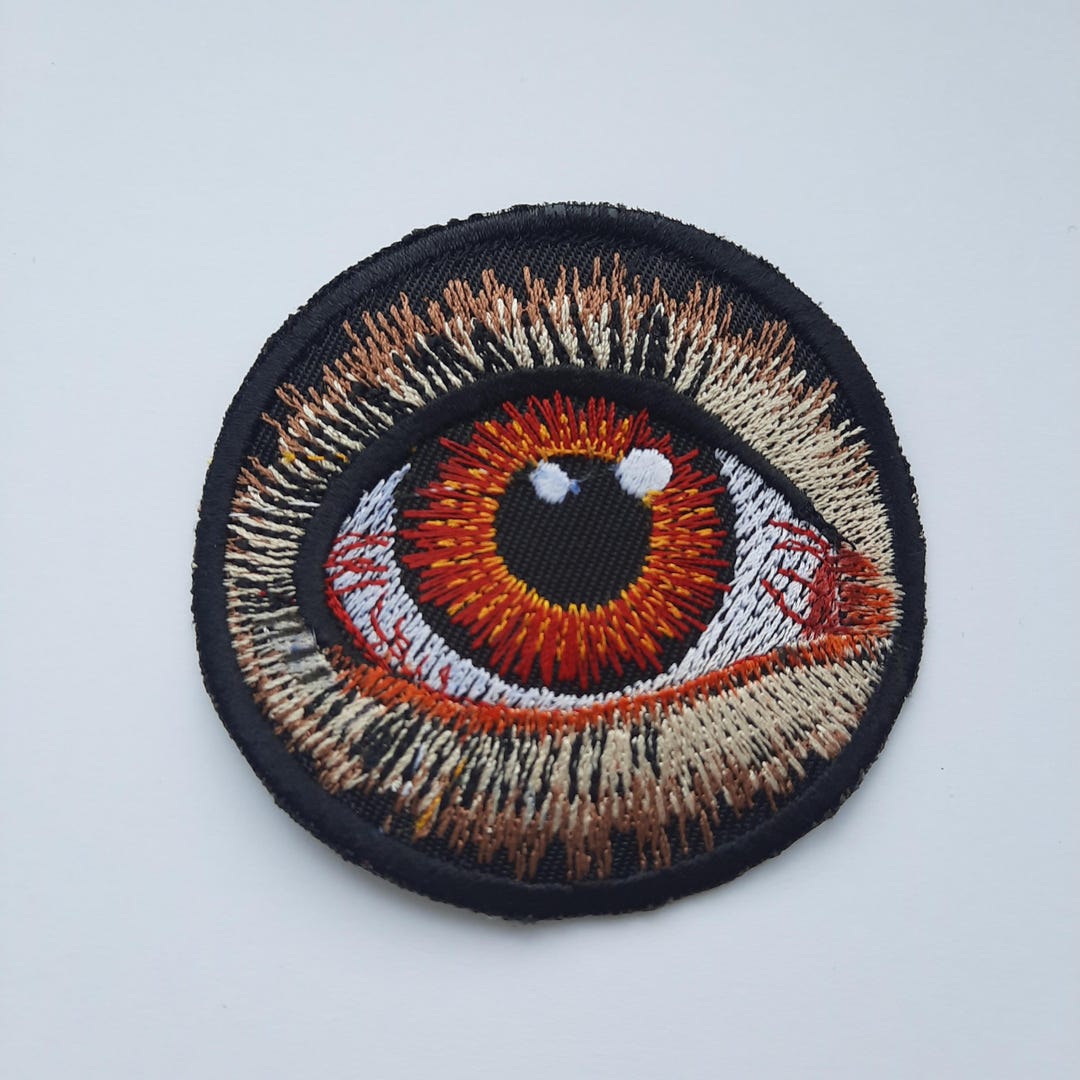 Red Eye Scary Eye, Blood Vessels Iron-on Patch - Etsy
