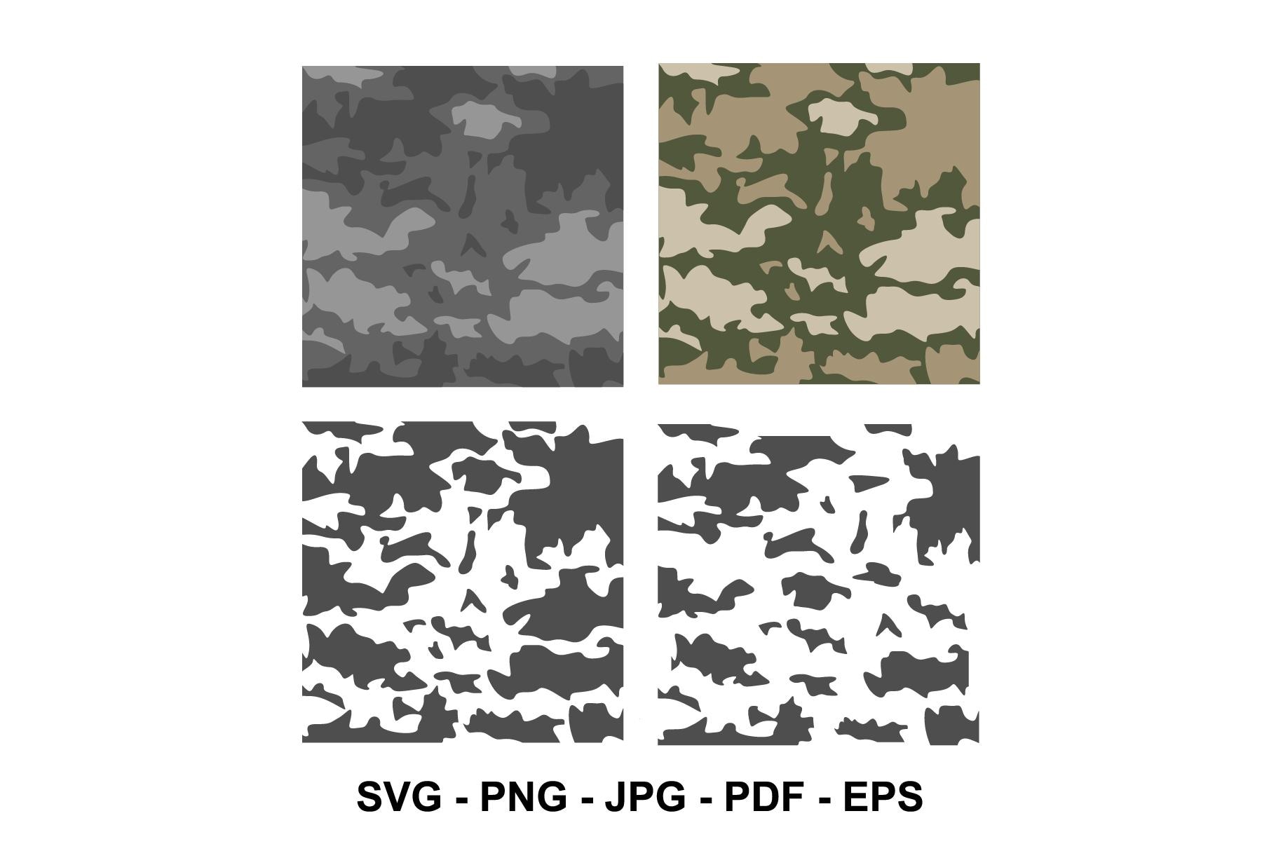 Camouflage Svg, Camo Pattern Svg, Military Pattern Svg, Digital ...