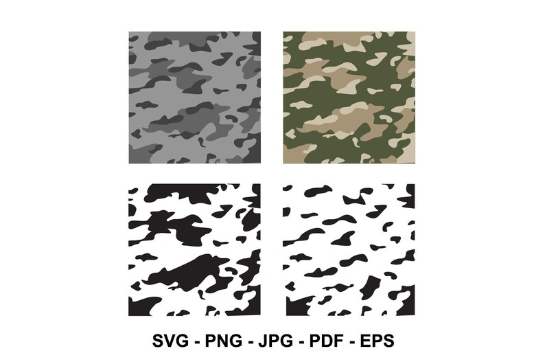 Camouflage Svg, Camo Pattern Svg, Masking Pattern, Camo Wilderness ...