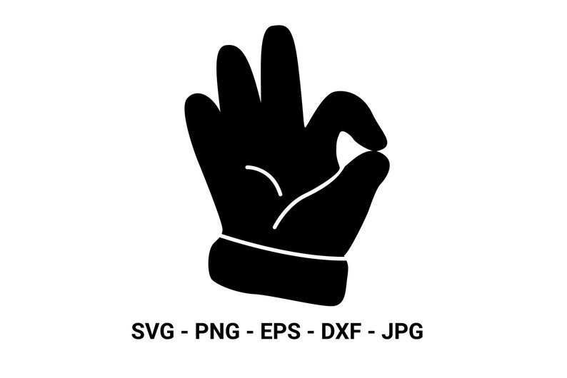Hand Hand Sign Ok SVG Eps Dxf PNG JPG Clipart Clip Art Digital Download ...