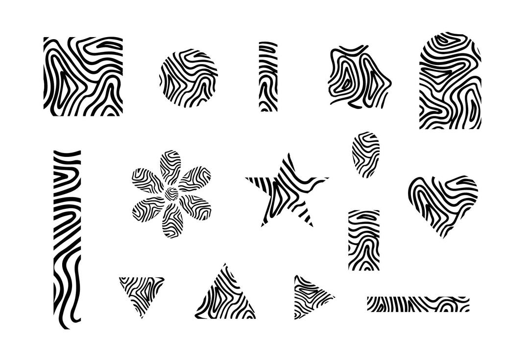 Topo Print SVG Bundle: Topographic Map Texture Clipart (digital ...
