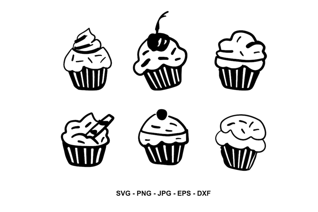 Cakes Svg, Dessert SVG, Food Svg, Digital Download, Instant Download - Etsy