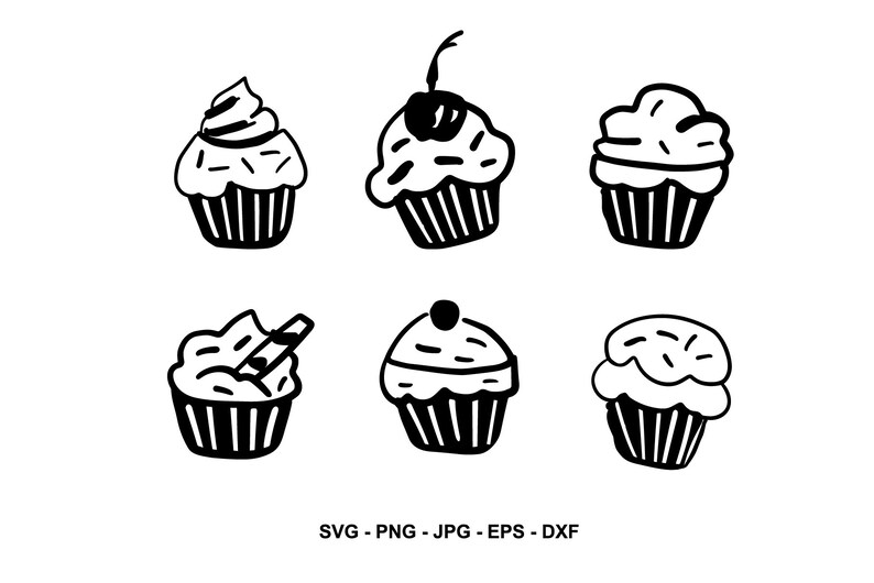 Cakes Svg, Dessert SVG, Food Svg, Digital Download, Instant Download - Etsy