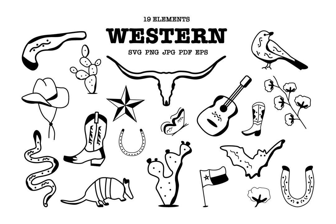 Western Svg, Western Clipart, Sublimation Design, Digital Download ...