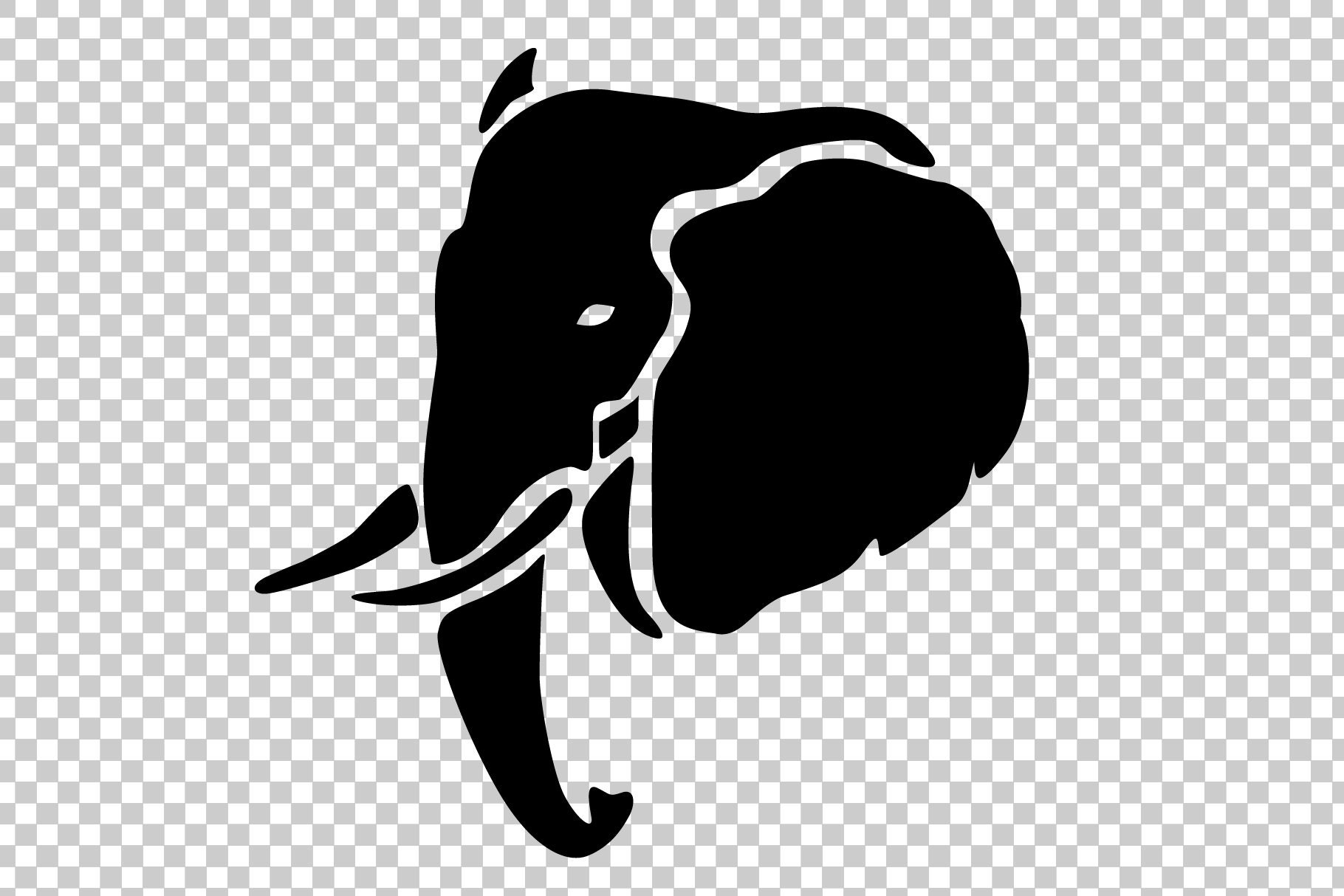 Elephant Face Svg Elephant Head Svg African Animals Svg - Etsy