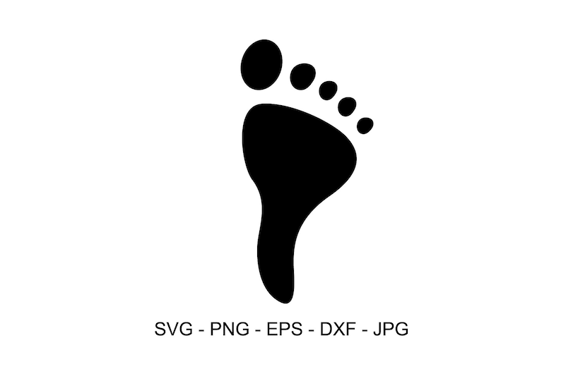 Footprint SVG, Feet SVG, Silhouette, Cut File Cricut, Digital Download ...