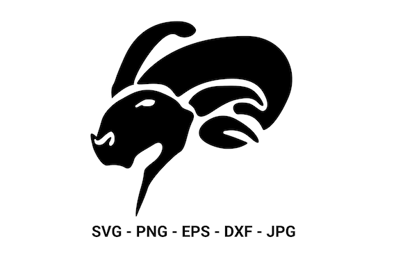 Ram Head Face Sheep Male SVG Eps Dxf PNG JPG | Etsy
