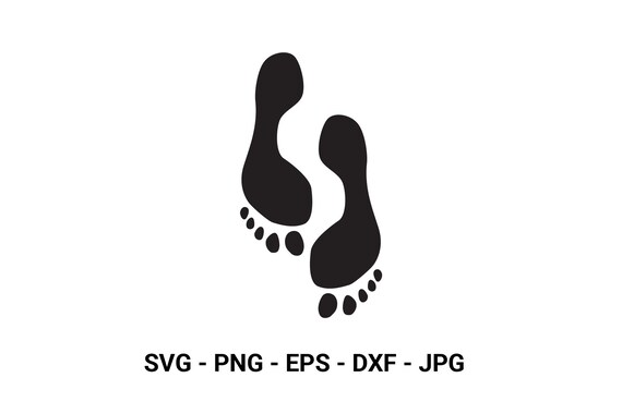 Footprint Feet Svg Instant Download Svg Files for Cricut | Etsy