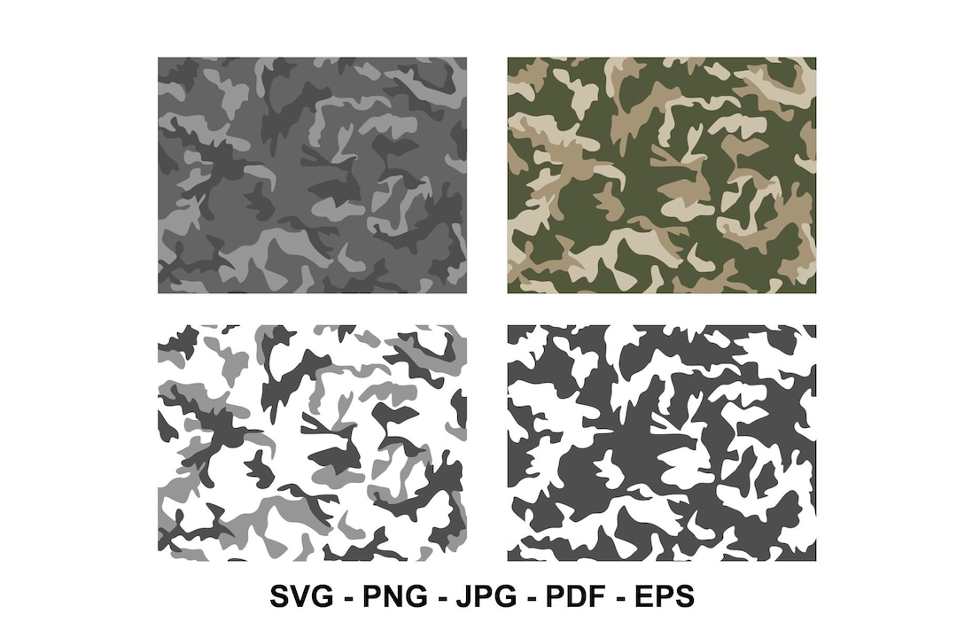 Camouflage Svg, Camo Pattern Svg, Military Pattern Svg, Digital ...