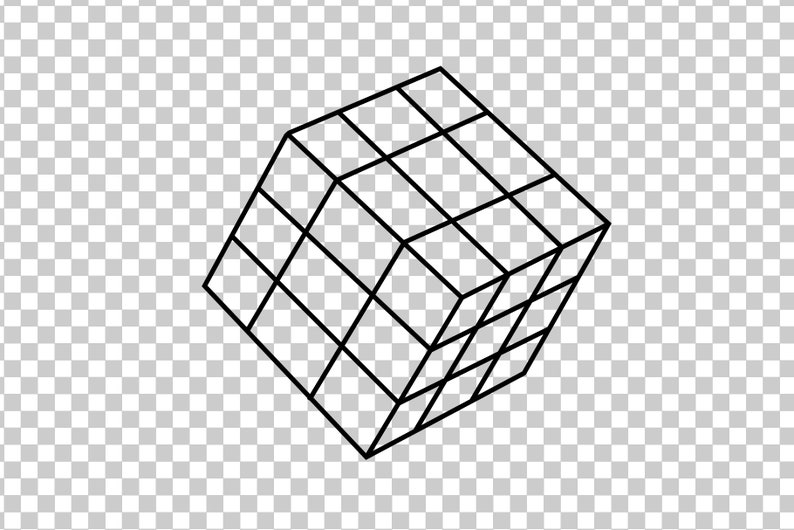 Cube Svg Abstract Square Svg 3D Cube Geometry SVG Eps - Etsy