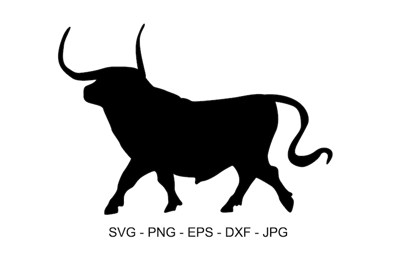 Bull SVG, Bull Cut Files, Bull Cricut SVG, Silhouette, Instant Download ...