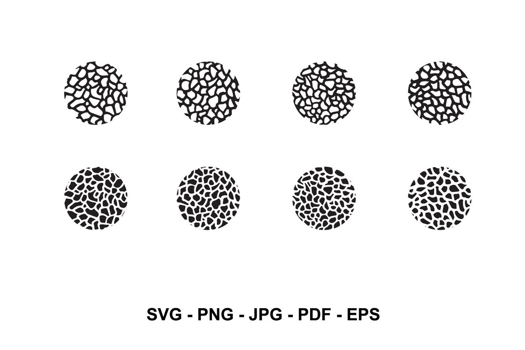 Animal Print Circles SVG, Abstract SVG, Digital Patterns for Crafts and ...