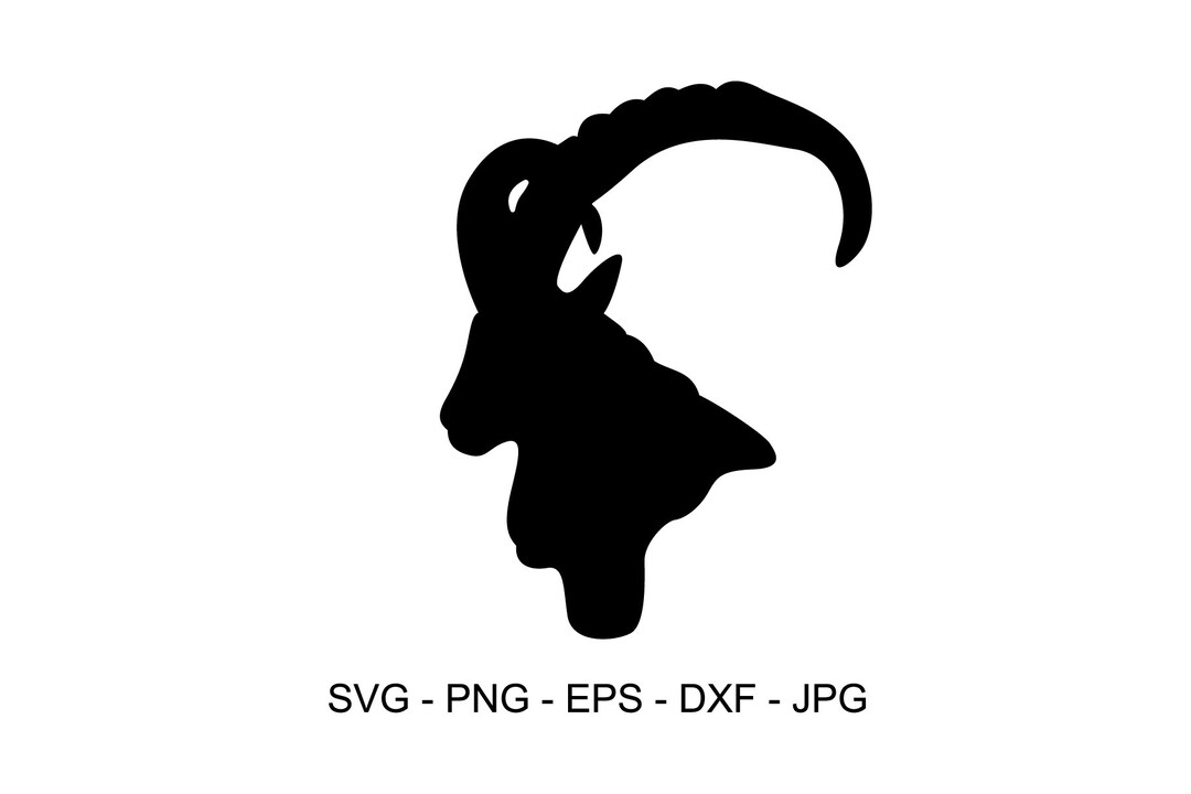Goat Svg, Farm Animal, Horns, Svg Files for Cricut, Goats Face Svg, Png ...