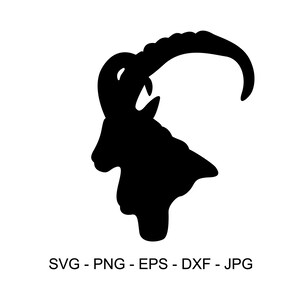 Goat Svg, Farm Animal, Horns, Svg Files for Cricut, Goats Face Svg, Png ...