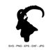 Goat Svg, Farm Animal, Horns, Svg Files for Cricut, Goats Face Svg, Png ...