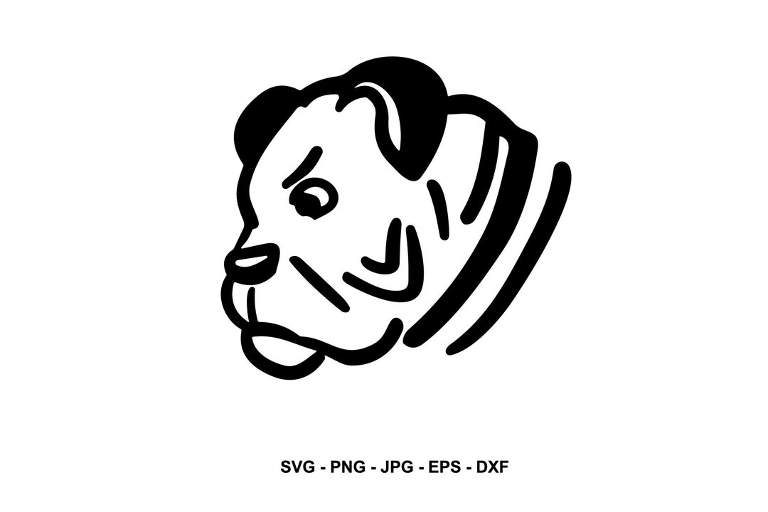 Dog Svg Silhouette Dog Outline Printable Stickers Digital - Etsy