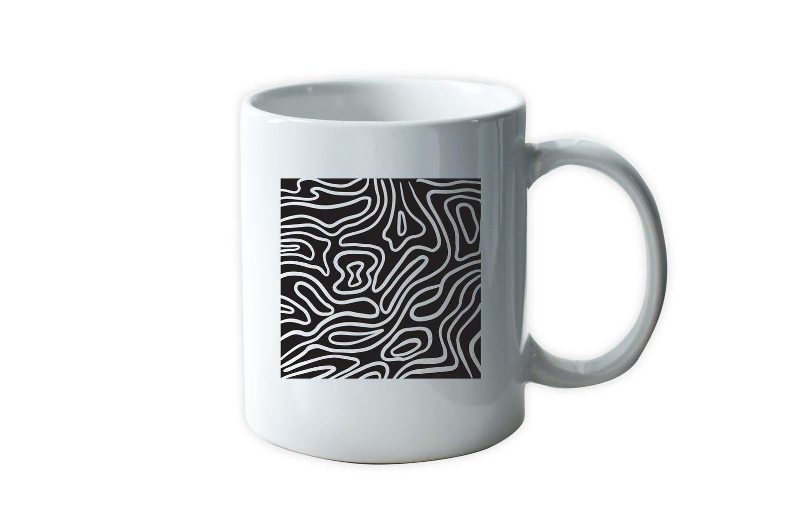 Topographic Map Pattern SVG, Contour Landscape, Cut Files for Cricut ...