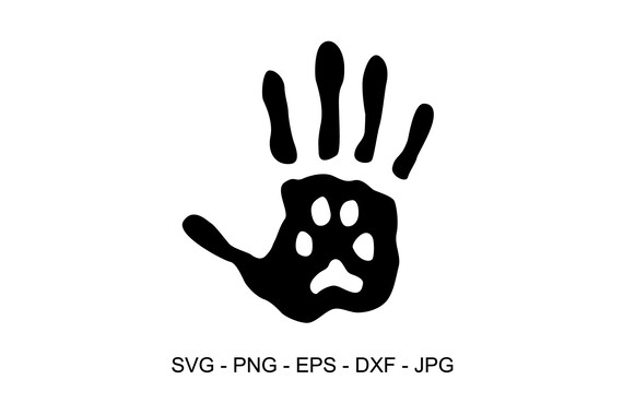 Hand Hand Sign Paw SVG Eps Dxf PNG JPG Clipart - Etsy